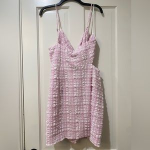 Zara | Dresses | Zara Textured Cut Out Mini Pink Dress Nwt | Poshmark